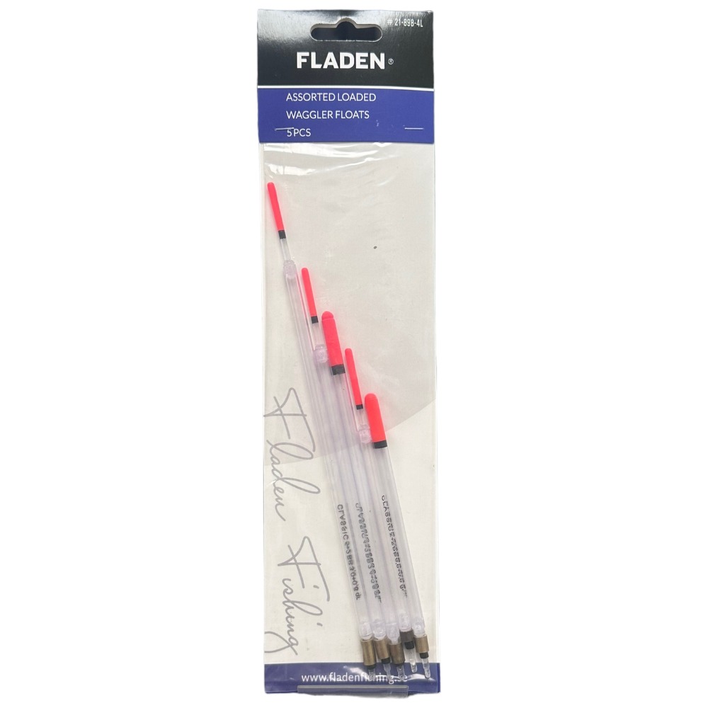 Pre-owned FLADEN 5pk Assorted Clear Loaded Waggler Floats - Own4Less